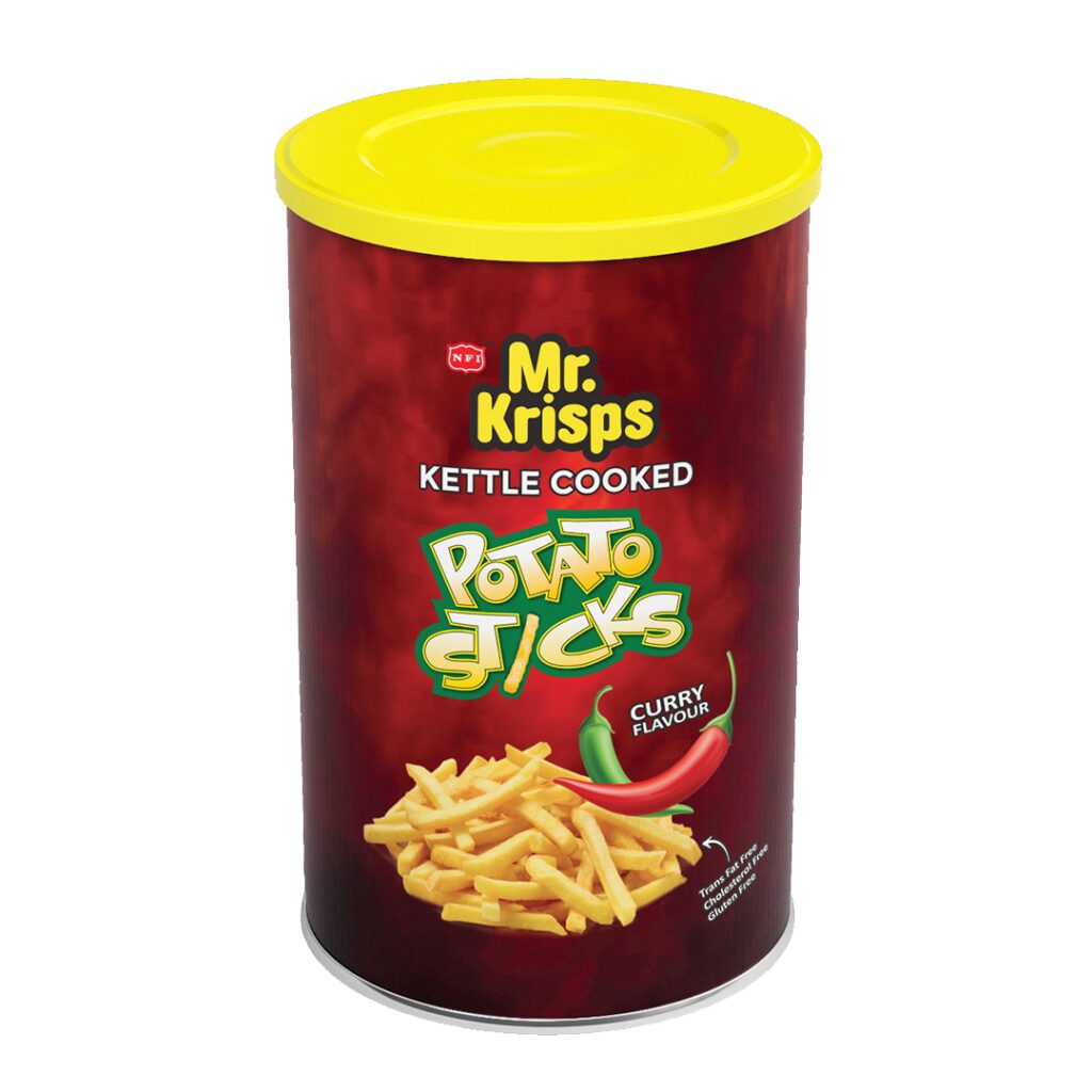 Mr Krisps – Potato Sticks Curry – National Food Industries